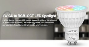 LED Solution Mi-Light MiBoxer RF LED žárovka RGB+CCT 4W GU10 FUT103
