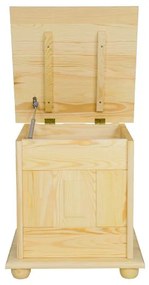 Dřevěná truhla KS101, 45x48x45, borovice (Barva dřeva: Olše)