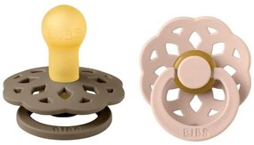 Bibs Dudlík přírodní kaučuk 2 ks BOHEME DARK OAK & BLUSH 0+