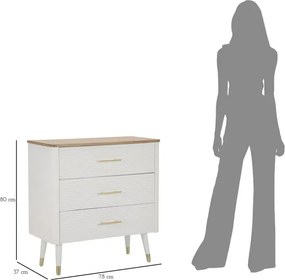 Komoda Matera 78 cm bílá