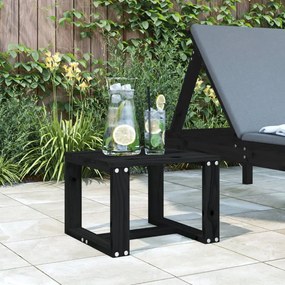 vidaXL Zahradní odkládací stolek černý 40x38x28,5 cm masivní borovice