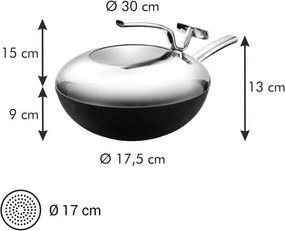 TESCOMA Wok PRESIDENT ø 30 cm, s poklicí