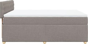 Box spring postel s matrací taupe 140x200 cm textil 3286714