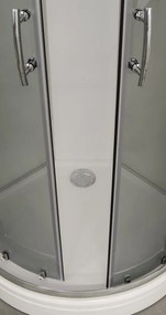 ARTTEC BRILIANT 90 x 90 cm - Sprchový box model 1 Strop šedé sklo PAN04704