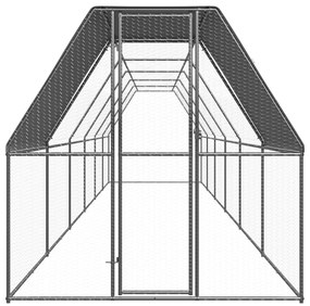 vidaXL Marketos Venkovní klec pro kuřata 2 x 12 x 2 m pozinkovaná ocel