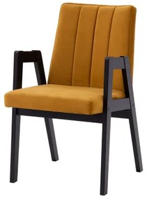 Čalouněná židle VIGO, hořčicová