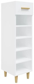 Botník bílý 30 x 35 x 105 cm kompozitní dřevo - Default Title
