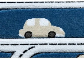 koberec PETIT MĚSTO, ULICE, modrý velikost 140x190 cm | krásné koberce cz