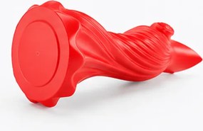 váza, styl půvab, plast, 12x4x4 cm, červená, Dekorino VD0260021