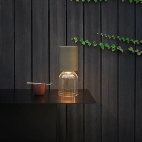 Luceplan Nui Mini stolní lampa s baterií IP54 šedá