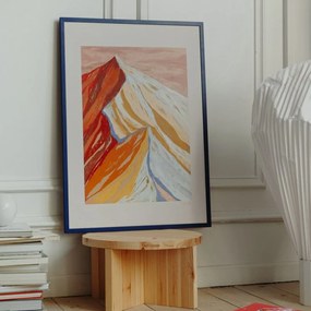 THE POSTER CLUB Autorský plakát Cuillin Ridge VII by Mandy Maria 50 x 70 cm, červená barva, papír