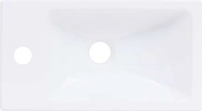 Umyvadlo 400 x 220 x 90 mm SMC bílé 146513