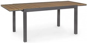 BIZZOTTO Rozkládací zahradní stůl ELIAS 140x90 cm antracit 0662179