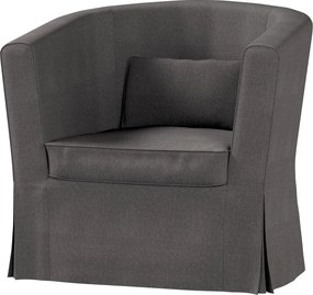 Potah na křeslo IKEA Ektorp Tullsta barva šedá látka pletený vzor