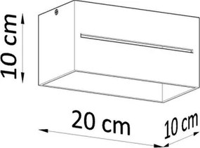Stropní svítidlo SOLLUX Lobo 2 G9 2x40W bez zdroje SL.0384 černá