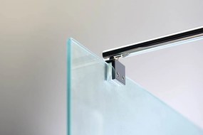Aqualine Sapho, WALK-IN stěna k instalaci na zeď se vzpěrou, jednodílná, 700 mm, matné sklo