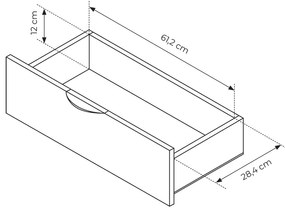 Obývací stěna VERIS B | 3 díly | 478 cm | dub dunin