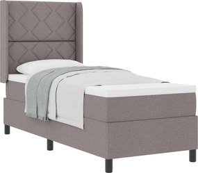Postel s boxspringem s polštářem Taupe 200 x 80 cm textil 3341676