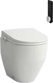 Laufen Cleanet Pro - Stojící elektronický bidet s keramikou, vario odpad, Rimless, SoftClose, bílá H603890000S002