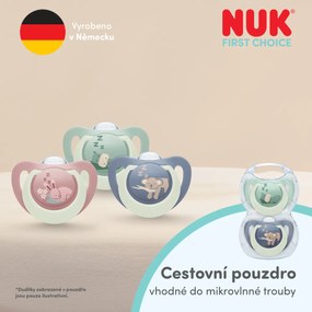 NUK First Choice Night Dudlík 0-6 m 2 ks box  Bunny/sheep
