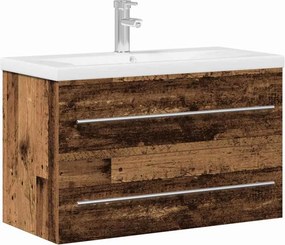 Skříňka pod umyvadlo se zásuvkou Staré dřevo 80 x 38,5 x 48 cm 3333132