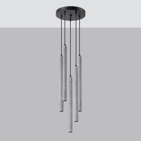 Sollux Lighting Závěsné svítidlo PASTELO 5P betonové