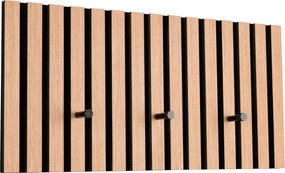 XXXLutz ŠATNÍ PANEL, černá, dub artisan, 60/30/7 cm Xora - Šatní panely - 001234013005