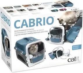 Catit Cabrio modrá / Přepravka pro kočky / rozkládací / 51x33x35 cm