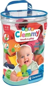 Clementoni Soft Clemmy 40 kostek v plastovém pytli / od 6 měsíců