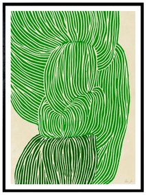 THE POSTER CLUB Autorský plakát Green Ocean by Rebecca Hein 50 x 70 cm, zelená barva, papír
