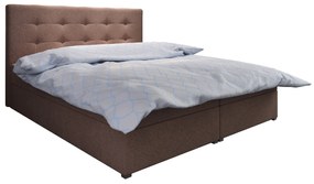 Manželská postel Boxspring 140 cm Fade 1 Comfort (tmavě hnědá) (s matrací a úložným prostorem). 1055859