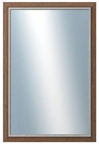 DANTIK - Zarámované zrcadlo - rozměr s rámem cca 40x60 cm z lišty TAIGA hnědá (3107)