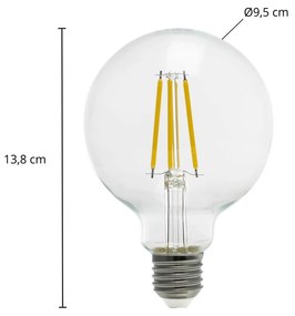 Arcchio LED žárovka globe G95 E27 3,8W 2700K 806lm