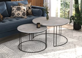 ADRK Furniture Konferenční stolek 2v1 ETTA CT-ETT-B-BE