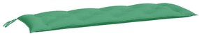 vidaXL Poduška na zahradní lavici zelená 150x50x7 cm oxfordská látka