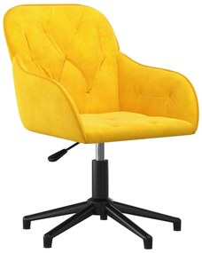 Petromila Otočná kancelářská židle žlutá samet