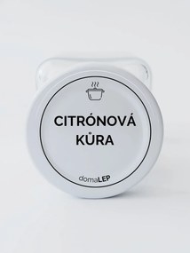 Samolepka na kořenky CITRÓNOVÁ KŮRA průhledná 5 cm tučné písmo