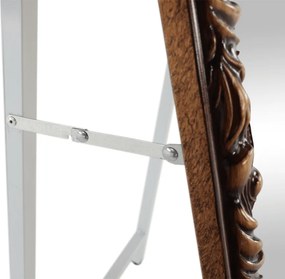 Designové zrcadlo, hnědá, PANTOS