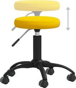 Jídelní židle hořčicově žlutá samet 3085734