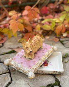 Porcelánová dóza - Scottish Terrier