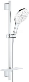 Grohe Rainshower SmartActive - Sada sprchové hlavice 150 9,5 l/min, 3 proudy, tyče 60 cm a hadice, měsíční bílá 26592LS0