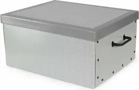 Compactor Boston šedá / Skládací úložná krabice - karton box / 50 x 40