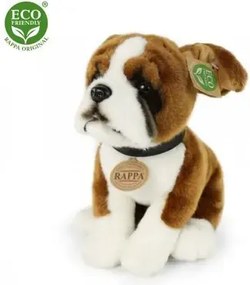 RAPPA Plyšový pes boxer 27 cm / ECO-FRIENDLY / od 0 měsíců