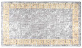 Koberec pratelný 190 x 300 cm šedý 337938