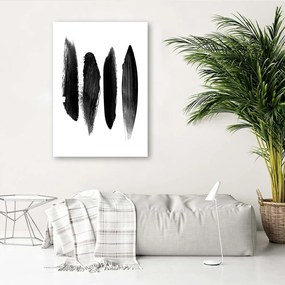 Gario Obraz na plátně Černé svislé pruhy Rozměry: 40 x 60 cm
