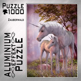 Puzzle metalické puzzle kouzelný les 1000 dílků