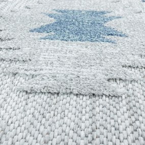 Ayyildiz, AKCE: 80x250 cm Kusový koberec Bahama 5153 Blue – na ven i na doma, modrá, chodba / předsíň