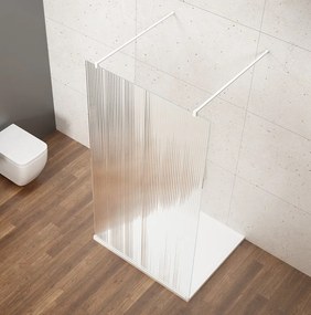 Gelco Gelco, VARIO WHITE jednodílná sprchová zástěna do prostoru, sklo nordic, 1400 mm, GX1514-03