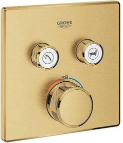 Grohe Grohtherm Smartcontrol sprchová a vanová baterie bez podomítkového tělesa kartáčovaný cool sunrise 29124gn0 G29124GN0