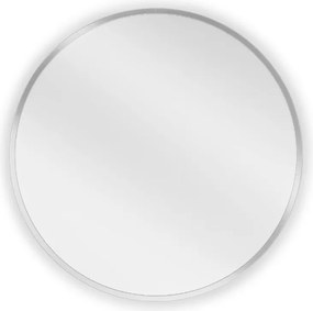 Mexen Loft, kulaté koupelnové zrcadlo 40 cm, barva rámu broušená ocel, 9850-040-040-000-10